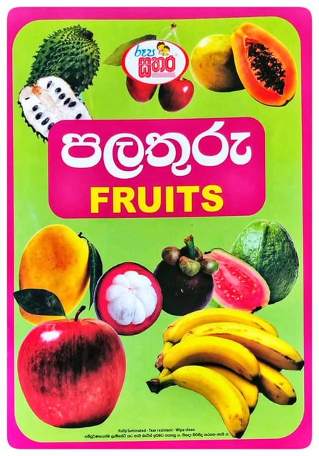 රූප සතර - පලතුරු | Sathara Picture Book - Fruits | Sathara Publications ...