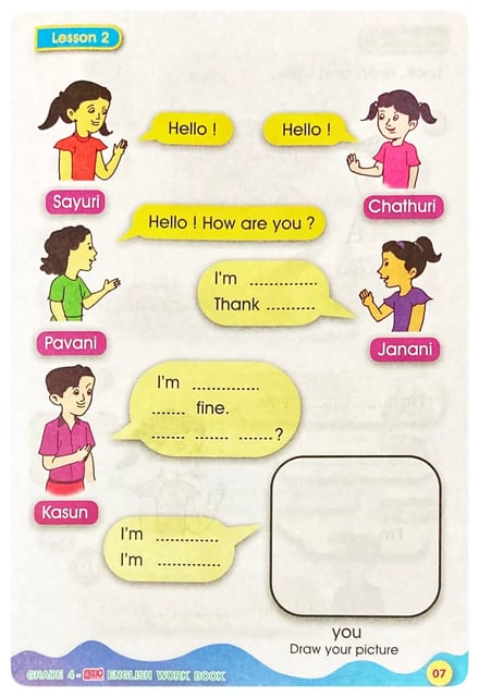 Sathara English Work Book Grade 4 | Sathara Publications | පොත් පැංචා ...