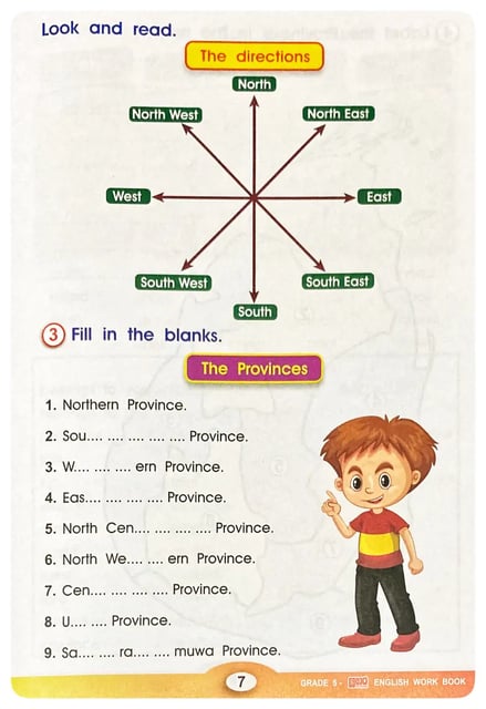 Sathara English Work Book Grade 5 | Sathara Publications | පොත් පැංචා ...